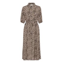 Cream Kleid 'Tiah' Damen Größe 46 braun / cappuccino / schwarz Winterkleid