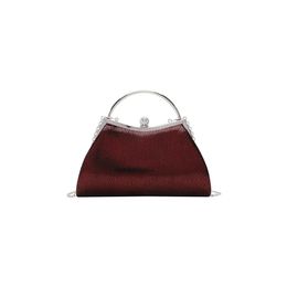 Clutch Tamaris "Clutch TAS Amalia", Damen, Gr. B/H/T: 23.5cm x 13cm x 6cm, rot (schwarzwine 643), Kunststoff, Taschen