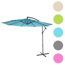 Mendler Ampelschirm Acerra, Sonnenschirm Sonnenschutz, Ř 3m neigbar, Polyester/Stahl 11kg ~ Variantenangebot 46813