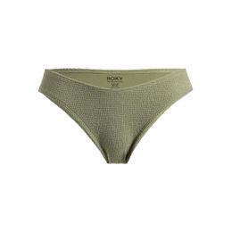 Bikini-Hose Roxy "Essaouira", Damen, Gr. M, US-Größen, grün (oil grün), [Hauptstoff] 89% Nylon, 11% Elasthan, Badehosen