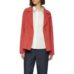 Damen Outdoorjacke, rot, Gr. 40, s.Oliver BLACK LABEL, unifarben, Obermaterial: 80% Polyester, 20% Wolle. Futter: 51% Viskose, 49% Polyester, Jacken,