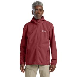 Jack Wolfskin Herren Softshelljacke "BORNBERG HOODY M", rot, Gr. XXL, Obermaterial: 100% POLYESTER, Jacken
