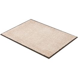Schöner Wohnen Kollektion Fußmatte, B:67cm H:7mm L:100cm, beige, SCHÖNER WOHNEN-KOLLEKTION, Kunstfaser, Flur, Teppiche, "Miami 002", Schmutzfangmatte, waschbar