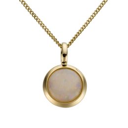 Firetti Damen Kettenanhänger "Schmuck Geschenk Gold 333 Halsschmuck Anhänger für Halskette Opal", Gelbgold 333, 0,75 g, gold, Gelbgold 333,