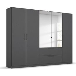 Drehtürenschrank, B:226cm H:197cm T:54cm, grau, INOSIGN BY RAUCH, Holzwerkstoff, Schränke, "Kleiderschrank Schrank Garderobe Wäscheschrank