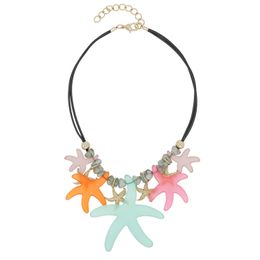 Damen Kette mit Anhänger "Oceanique", bunt, Basic, Collezione Alessandro, Acryl, Halsketten, Strand Koralle Feeling in multicolor