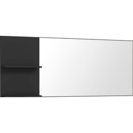 Garderobenspiegel FORTE, B:150cm H:60cm T:13,5cm, schwarz, Spiegel, "Quayle"