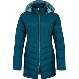 DEPROC Active Damen Steppmantel "GILMOUR LONG WOMEN", blau, Gr. 38, 100% Polyester, M&auml;ntel, auch in Gro&szlig;en Gr&ouml;&szlig;en erh&auml;ltlich