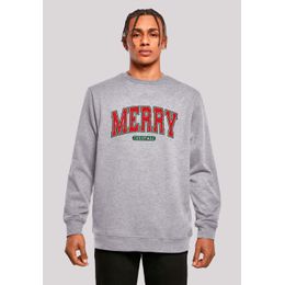 F4NT4STIC Herren Sweatshirt "Weihnachten Varsity Retro", grau, Gr. XS, Obermaterial: 50% Baumwolle, 50% Polyester, Sweatshirts, Premium Qualität
