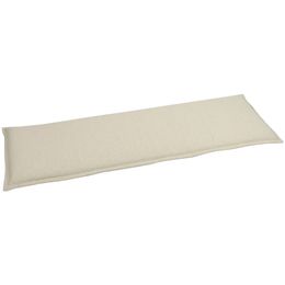 Bankauflage GO-DE, B:148cm H:6cm T:45cm, beige, Obermaterial: 85% Baumwolle, 15% Polyester, Polsterauflagen