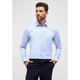 Eterna Herren Langarmhemd "MODERN FIT", blau, Gr. 39, 100% Baumwolle, Hemden, NON IRON (b&uuml;gelfrei)