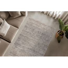 Teppich Obsession, B:240cm H:13mm L:300cm, grau, Polyester, Wohnzimmer, Teppiche, "My Bella 236", modernes geometrisches Design, Hoch-Tief Effekt,