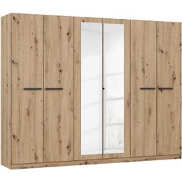 Drehtürenschrank Rauch, B:271cm H:210cm T:54cm, braun, Holzwerkstoff, Schränke, "Kleiderschrank Schrank Garderobe Garderobenschrank Stauraumwunder