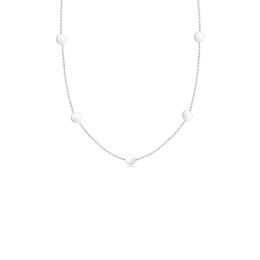 Elli Damen Kette mit Anhänger "Plättchen Kreis Glänzend 925 Sterling Silber", 60, ohne Stein, Silber 925 (Sterlingsilber), L: 60, silber, Silber 925