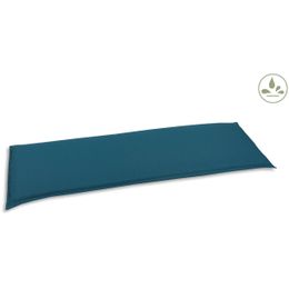 Bankauflage GO-DE, B:48cm H:148cm, blau, Bezug: 100% Polyester, Polsterauflagen, 3 Sitzer, wasserabweisend