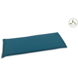 Bankauflage GO-DE, B:48cm H:115cm, blau, Bezug: 100% Polyester, Polsterauflagen, 2 Sitzer, wasserabweisend