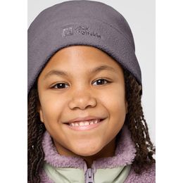 Jack Wolfskin Jungen Beanie "REAL STUFF BEANIE K", lila, Hauptmaterial: 100% Polyester (recycled), M&uuml;tzen