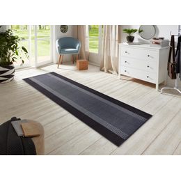 Teppich Hanse Home, B:80cm H:9mm L:250cm, schwarz, Kunstfaser, Wohnzimmer, Teppiche, "Band", Kurzflor, weich, L&auml;ufer Gr&ouml;&szlig;en, Wohnzimmer,