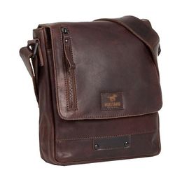 Mustang Damen Schultertasche "San Marino", braun, Leder, Taschen