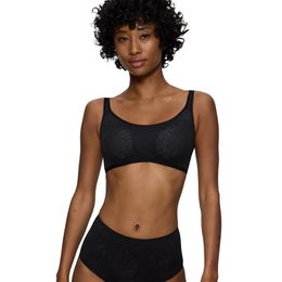 Triumph Damen Bügelloser BH "Fit Smart P EX", Gr. 5, schwarz, Spitze, Obermaterial: 49% Polyamid, 30% Polyester, 21% Elasthan, gemustert, unifarben,