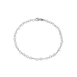 Firetti Damen Fußkette "Schmuck Geschenk Silber 925 Körperschmuck Fantasie Herzen Liebe", Silber 925 (Sterlingsilber), silber, Silber 925
