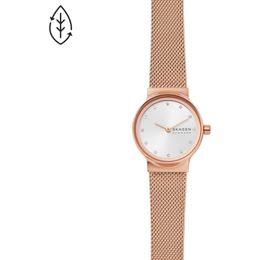 Skagen Damen Quarzuhr "FREJA LILLE", rosa, Armbanduhren, Armbanduhr, Damenuhr, analog, Edelstahlarmband