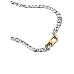 Diesel Damen Kette mit Anh&auml;nger "Schmuck Edelstahl Halsschmuck Panzerkette STEEL", Edelstahl, L: 61 B: 7,5mm, gold, Edelstahl, B:7,5mm, Halsketten