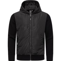 Ragwear Damen Outdoorjacke "Ronel", schwarz, Gr. L, Obermaterial 1: 100% Polyester; Obermaterial 2: 100% Baumwolle; Innenfutter: 100% Polyester;