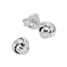 Firetti Damen Paar Ohrstecker "Schmuck Geschenk Silber 925 Ohrschmuck Knoten", 6mm, Silber 925 (Sterlingsilber), silber, Silber 925 (Sterlingsilber),