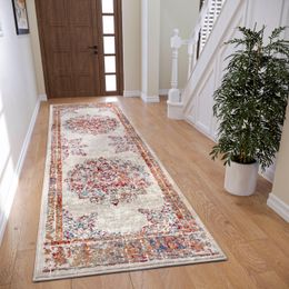 Teppich Hanse Home, B:80cm H:8mm L:240cm, beige, Jute, Polyester, Polypropylen (PP), Wohnzimmer, Teppiche, "Maderno", L&auml;ufer, Orientalisch, Kurzflor,