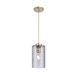 Rabalux 5228 Pendelleuchte 1 Spot Sheila, E27, gold-schwarz-grau, rund, Modern, ø150mm
