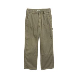 Tom Tailor Jungen Baggy Utility Hose, grün, Uni, Gr. 152