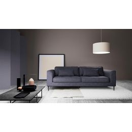 3-Sitzer Trendmanufaktur "Luzi, gem&uuml;tlich elegant, tolle Detailverarbeitung, Steppung im Sitz", blau (moonlight ocean), B:220cm H:80cm T:99cm, 100% Polyester, Sofas, wahlweise mit Schlaffunktion und Bettkasten, inklusive Nierenkissen