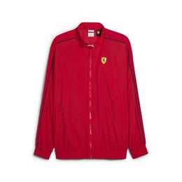 Sweatjacke Puma "Scuderia Ferrari HP Race T7 Oversized Jacke Herren", Herren, Gr. L, rot (rosso corsa rot), Obermaterial: 100% Nylon; Futter: 100% Polyester; Ärmelfutter: 100% Polyester, Sweatjacken