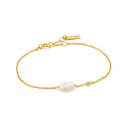 Ania Haie Armband Damen Gr&ouml;&szlig;e One Size gold / perlwei&szlig;