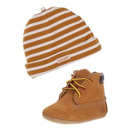 Timberland Kinderschuh mit M&uuml;nze Gr&ouml;&szlig;e 15 braun / wei&szlig;