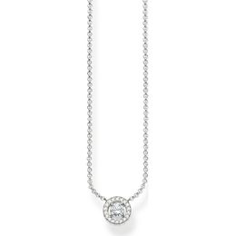 Thomas Sabo Kette Damen Gr&ouml;&szlig;e 40 silber / transparent