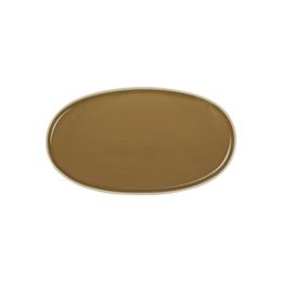 Asa platte, oval, mocha