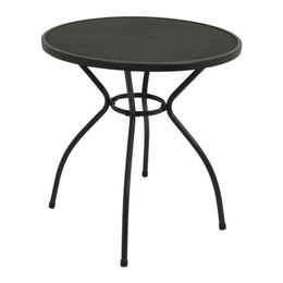 DEGAMO Bistrotisch CLASSIC 70cm rund, Streckmetall anthrazit