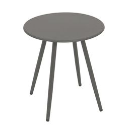 DEGAMO Beistelltisch DENVER 45cm rund, Metall grau