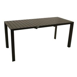 DEGAMO Ausziehtisch LAGOS 120/162x70cm, Aluminium anthrazit
