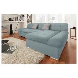 Ecksofa Trendmanufaktur "Reggae II, L-Form", grün (salbei), B:237cm H:78cm T:156cm, Struktur (100% Polyester), Luxus-Microfaser (100% Polyester), Struktur fein ( 100% Polyester), Sofas, wahlweise mit Bettfunktion