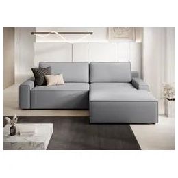 Ecksofa Trendmanufaktur "Challenge, Schlafsofa mit Bettkasten, Couch in L-Form, Breite 245 cm", grau, B:246cm H:98cm T:168cm, 92% Polyester / 8% Nylon, Sofas, Recamiere beidseitig montierbar, auch in trendigem Cordstoff