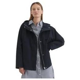 Marc O'Polo Outdoorjacke MARC O'POLO "aus Organic Cotton-Twill", Damen, Gr. 38, blau (deep night blau), Obermaterial: 100% Baumwolle, unifarben, casual, relaxed fit, Langarm normaler Saum, Jacken, Topseller