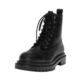 Pull&Bear Pull&bear Schn&uuml;rboots Herren Gr&ouml;&szlig;e 45 schwarz