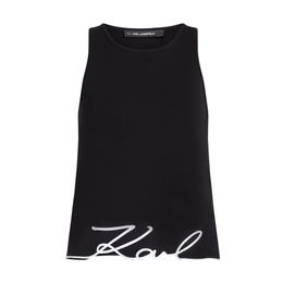 K by KARL LAGERFELD Karl Lagerfeld Top Damen Gr&ouml;&szlig;e M schwarz / wei&szlig;