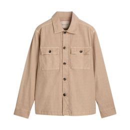 Gant Hemdjacke aus Baumwolle und Leinen Dry Sand (Gr&ouml;&szlig;e: M)