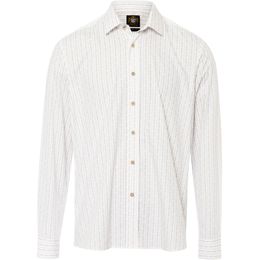 Hammerschmid Slim Fit Trachtenhemd mit Ranken Wei&szlig;/Beige (Gr&ouml;&szlig;e: 42)