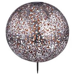 Gartenleuchte Globo LIGHTING "AUßENLEUCHTE", silber (silberfarben), 1 flammig,, Lampen, Garten Dekorleuchte