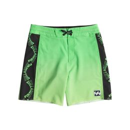 Boardshorts Billabong "D Bah Lo Tide", Jungen, Gr. 26, grün (neon lime), 88% Polyester, 12% Elasthan, Hosen